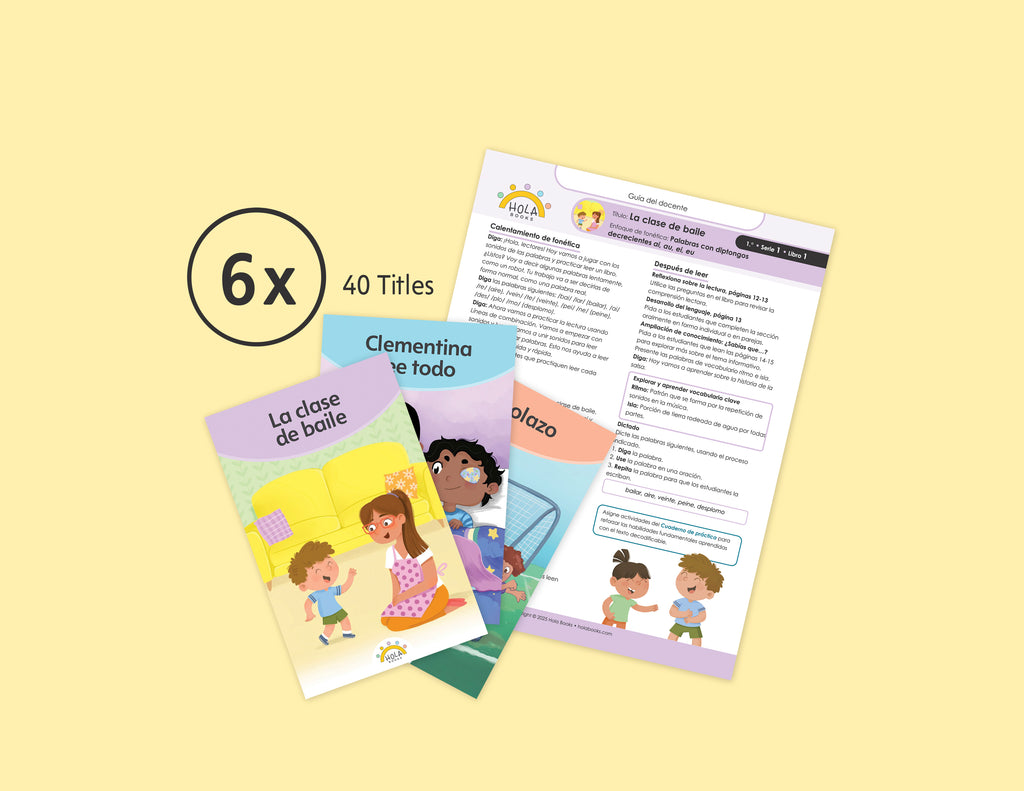 1st Grade Purple, Blue, and Red Decodable Collection – Hola Books