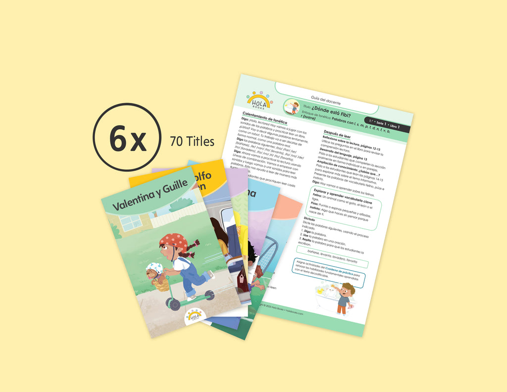 Colección de libros decodificables para primer grado (conjuntos de 6 ...